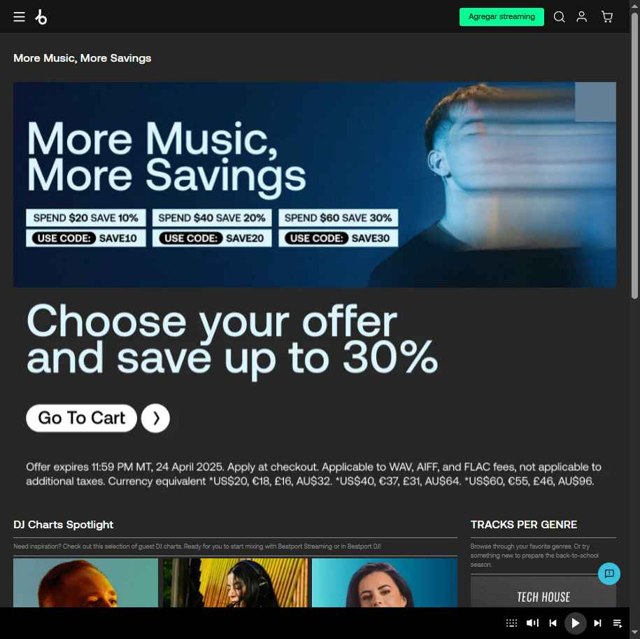 Beatport Promo Codes (2 Verified) - 20% Off w/Code Jun 2025