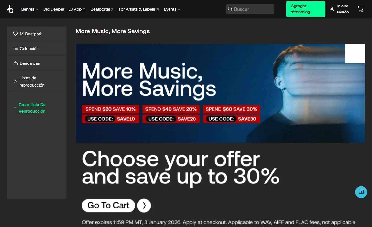 Beatport Promo Codes - 30% Off (2 Verified) Feb 2026