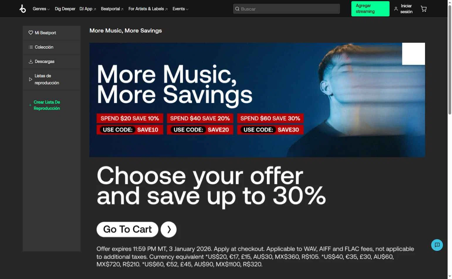 Beatport Promo Codes - 30% Off w/Code Coupons Feb 2026