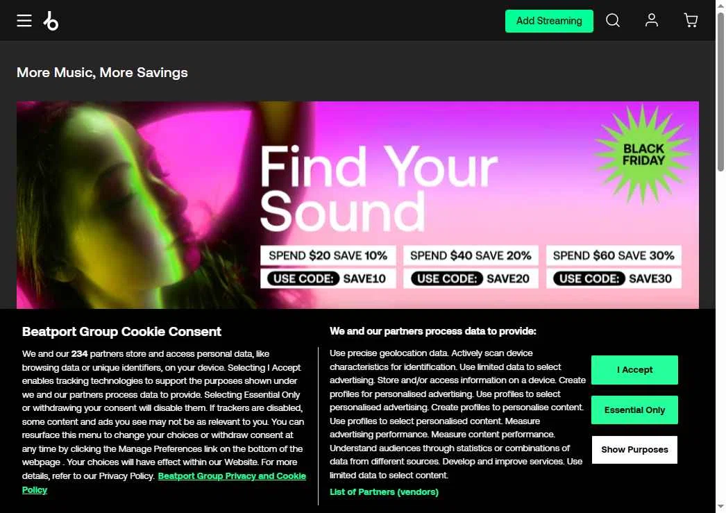 Beatport Promo Codes - 30% Off (4 Verified) Dec 2025