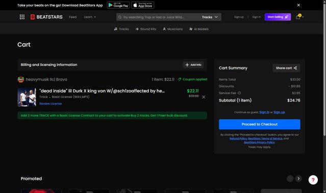 BeatStars Promo Codes - 25% Off (5 Verified) Jun 2025