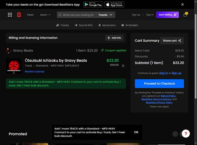 BeatStars Promo Codes - 25% Off (5 Verified) Jun 2025