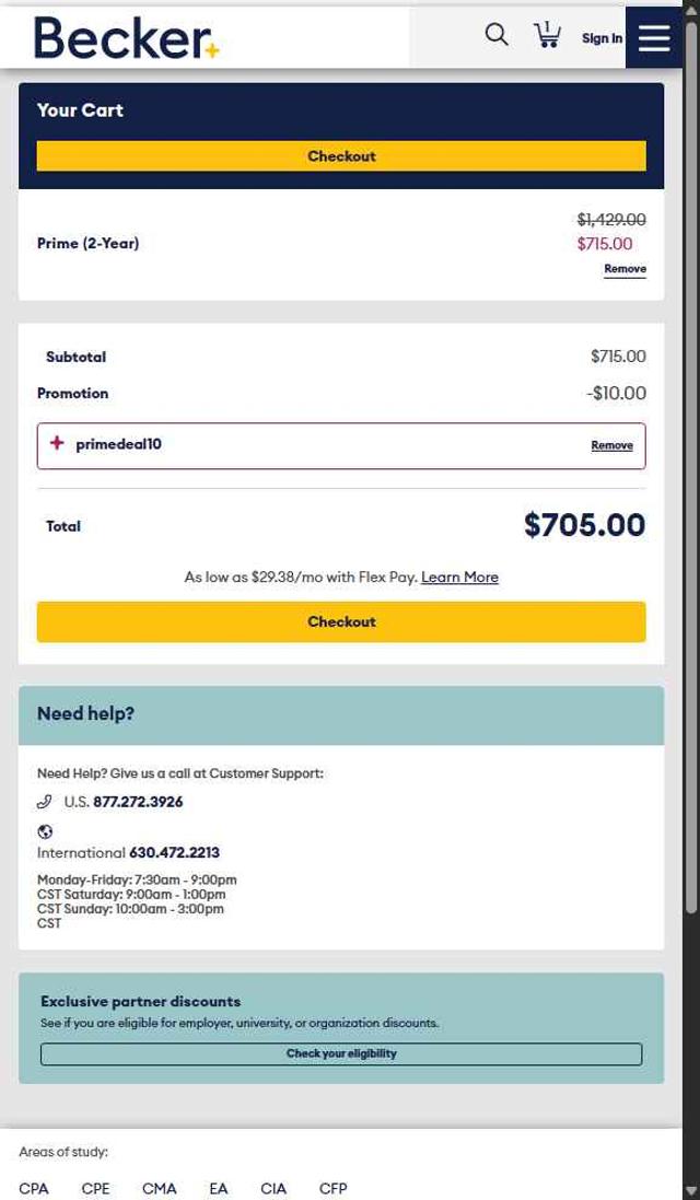 Becker Discount Codes - $100 Off (3 Verified) Oct 2025