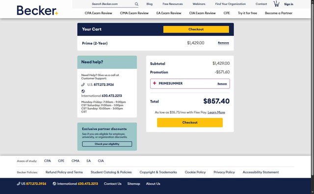 Becker Discount Codes - $100 Off (2 Verified) Aug 2025