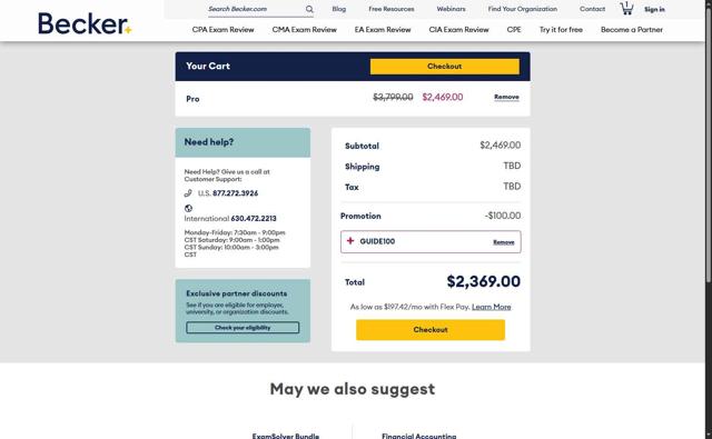 Becker Discount Codes - $100 Off (3 Verified) Sep 2025