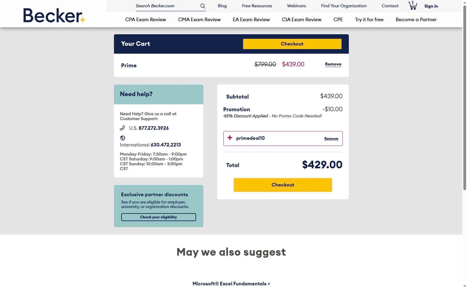 Becker Discount Codes - $100 Off (3 Verified) Nov 2025