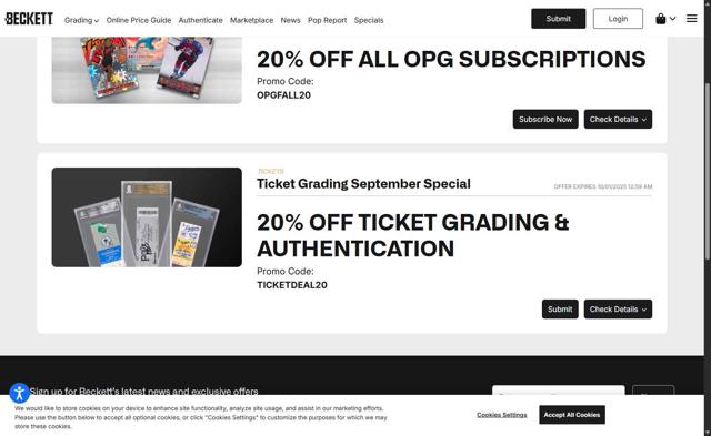 Beckett Discount Codes - 15% Off (3 Verified) Oct 2025