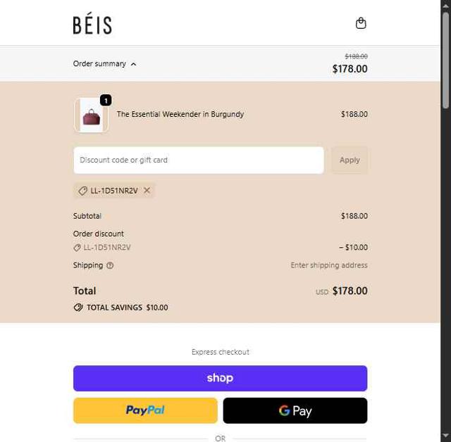 Beis Promo Codes (6 Verified) - 15% Off Sitewide Oct 2025