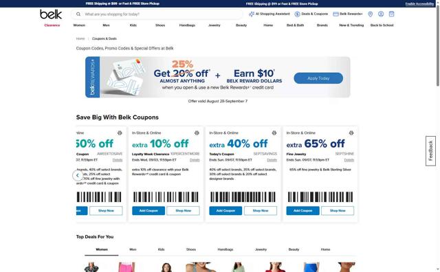 Belk Discount Codes - 20% Off (5 Verified) Sep 2025