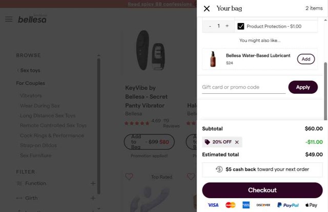 Bellesa Boutique Promo Codes - 50% Off Aug 2025