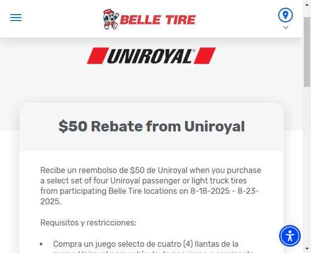 Belle Tire Promo Codes (2 Verified) - 10% Off Oct 2025