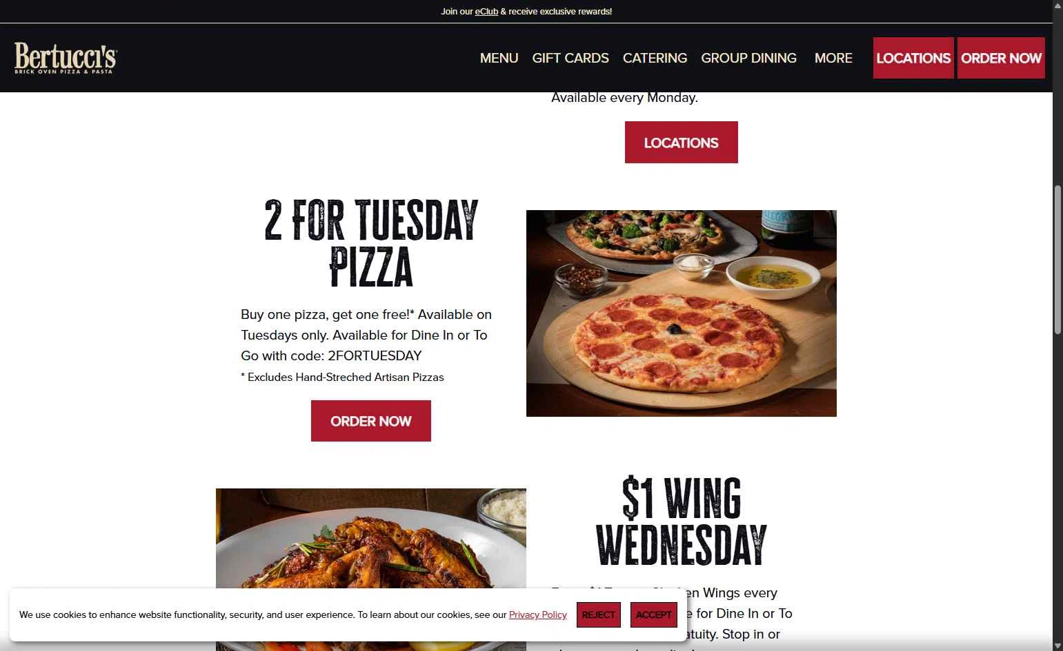Bertucci's Promo Codes - $20 Off (1 Verified) Dec 2025