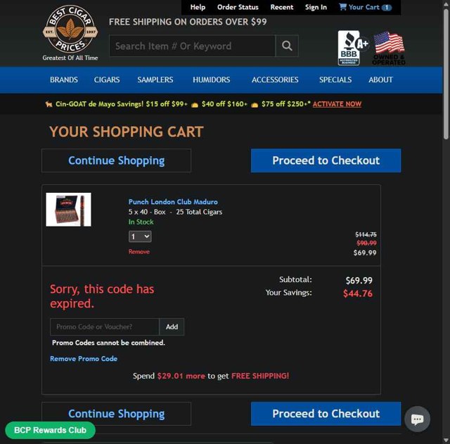 Best Cigar Prices Promo Codes - $20 Off May 2025