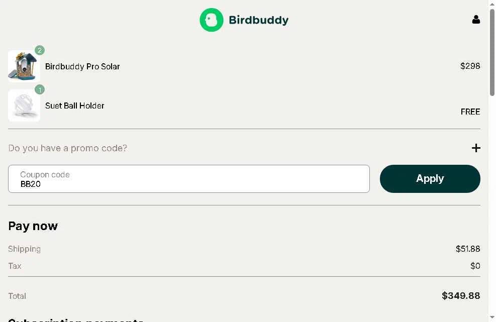 Bird Buddy Promo Codes - 10% Off Coupons Dec 2025