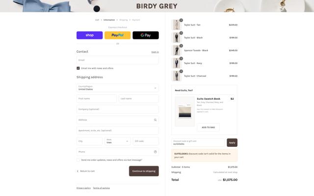 Birdy Grey Promo Codes (7 Verified) - 15% Off Sep 2025