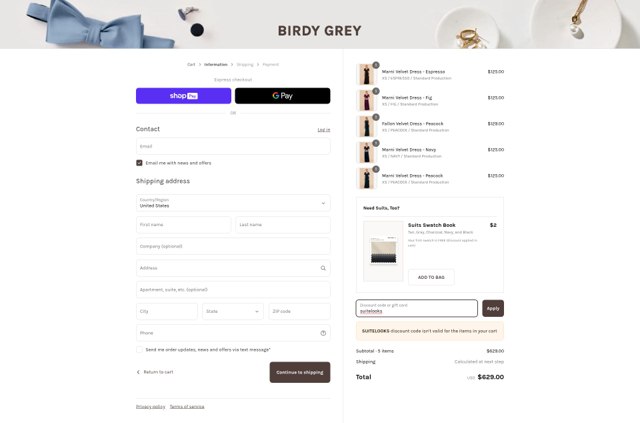 Birdy Grey Discount Codes (2 Verified) - 20% Off Apr 2025