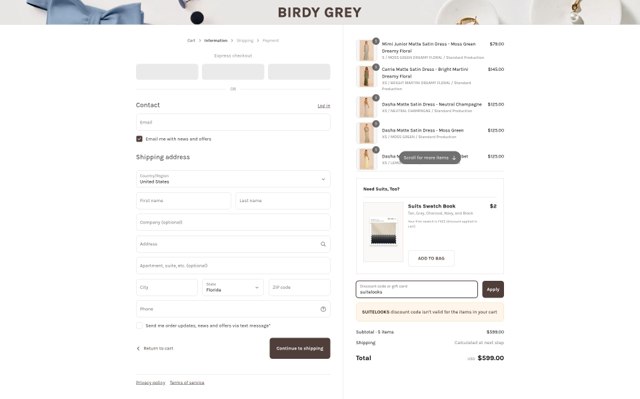 Birdy Grey Promo Codes (2 Verified) - 20% Off Jul 2025