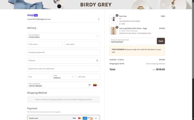 Birdy Grey Discount Codes (3 Verified) - 10% Off May 2025