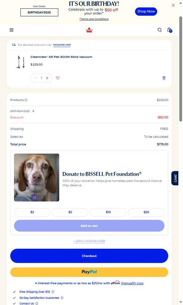 Bissell Discount Codes - $20 Off (2 Verified) Oct 2025