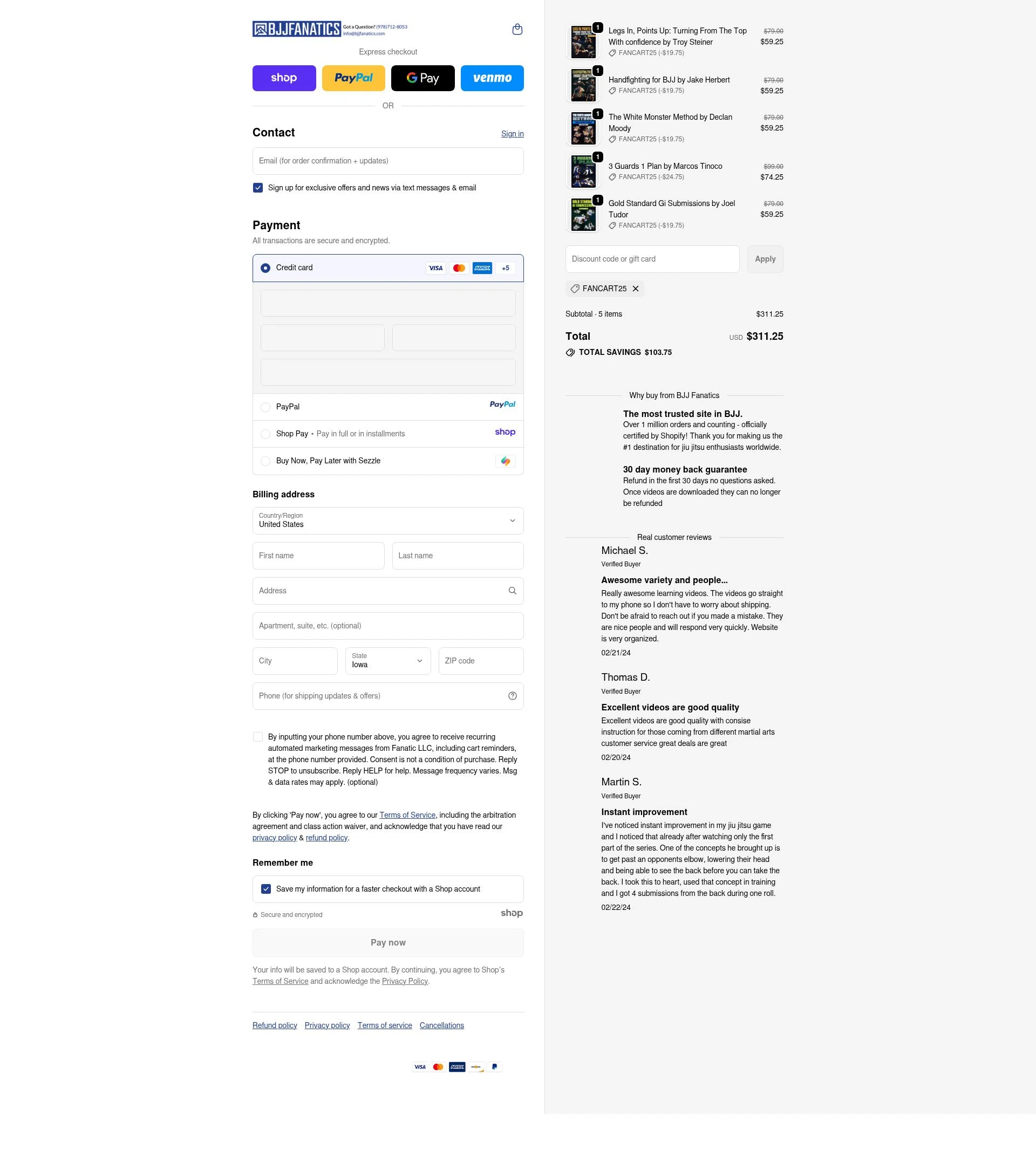 BJJ Fanatics Promo Codes - 45% Off (46 Verified) Nov 2025