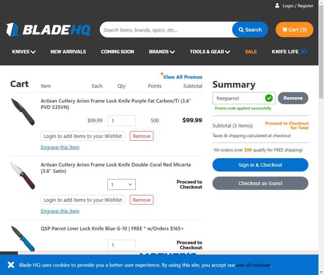 Blade HQ Promo Codes (3 Verified) - 10% Off w/Code Jul 2025