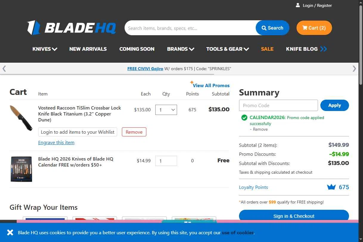 Blade HQ + Free Ship Coupons & Discounts Mar 2026