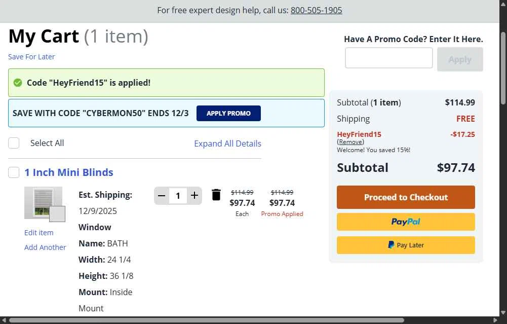 Blinds.com Promo Codes - $75 Off (8 Verified) Dec 2025