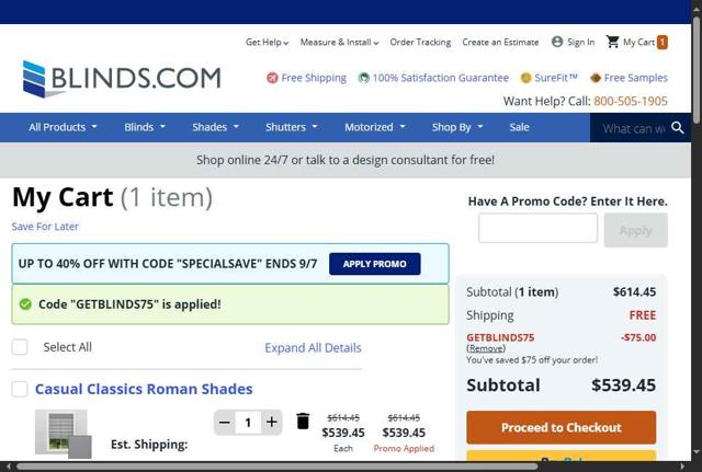Blinds.com Promo Codes (5 Verified) - $75 Off Oct 2025
