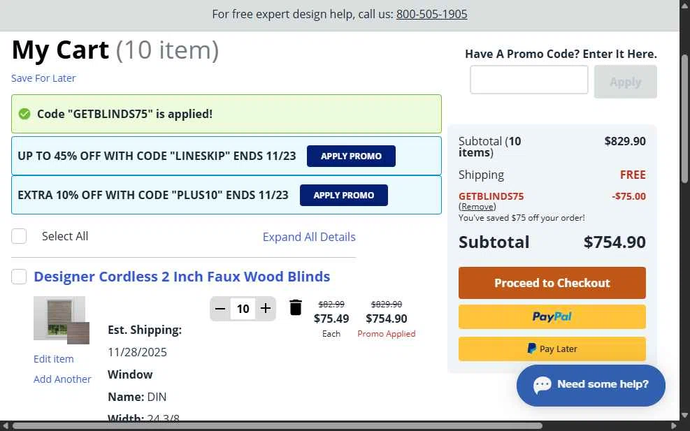 Blinds.com Promo Codes - $75 Off (8 Verified) Dec 2025