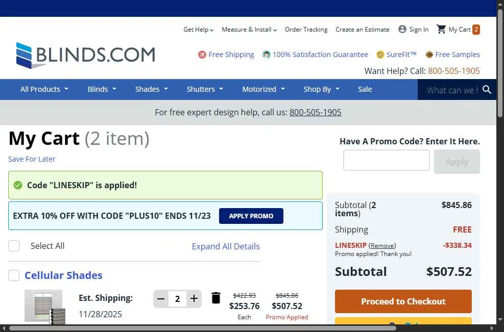 Blinds.com Promo Codes - $75 Off (8 Verified) Dec 2025