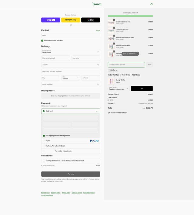 Bloom Nutrition Promo Codes - 20% Off Jun 2025