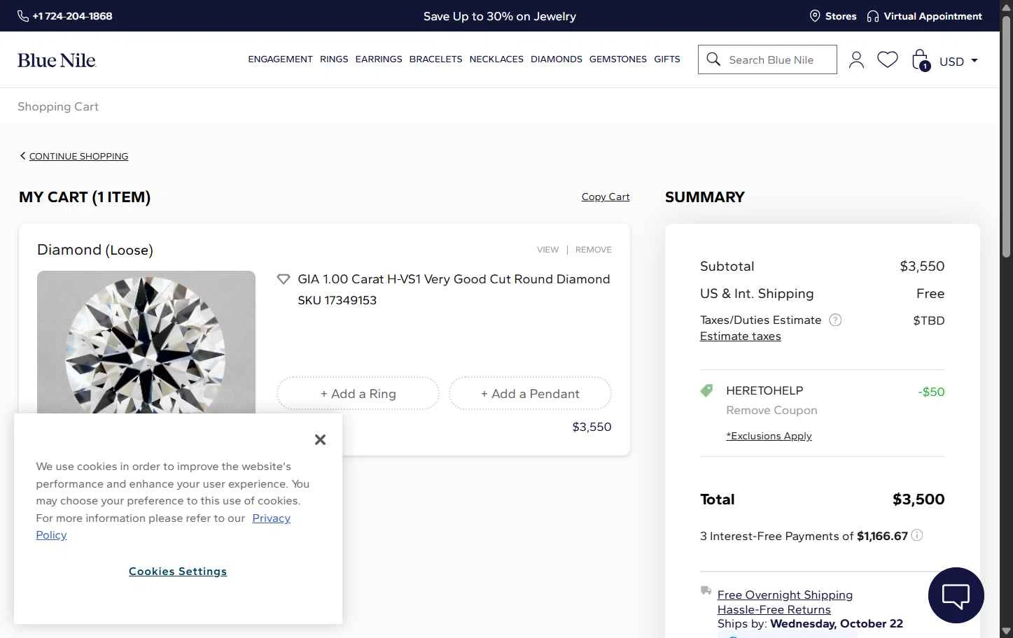 Blue Nile Promo Codes - $50 Off (7 Verified) Nov 2025