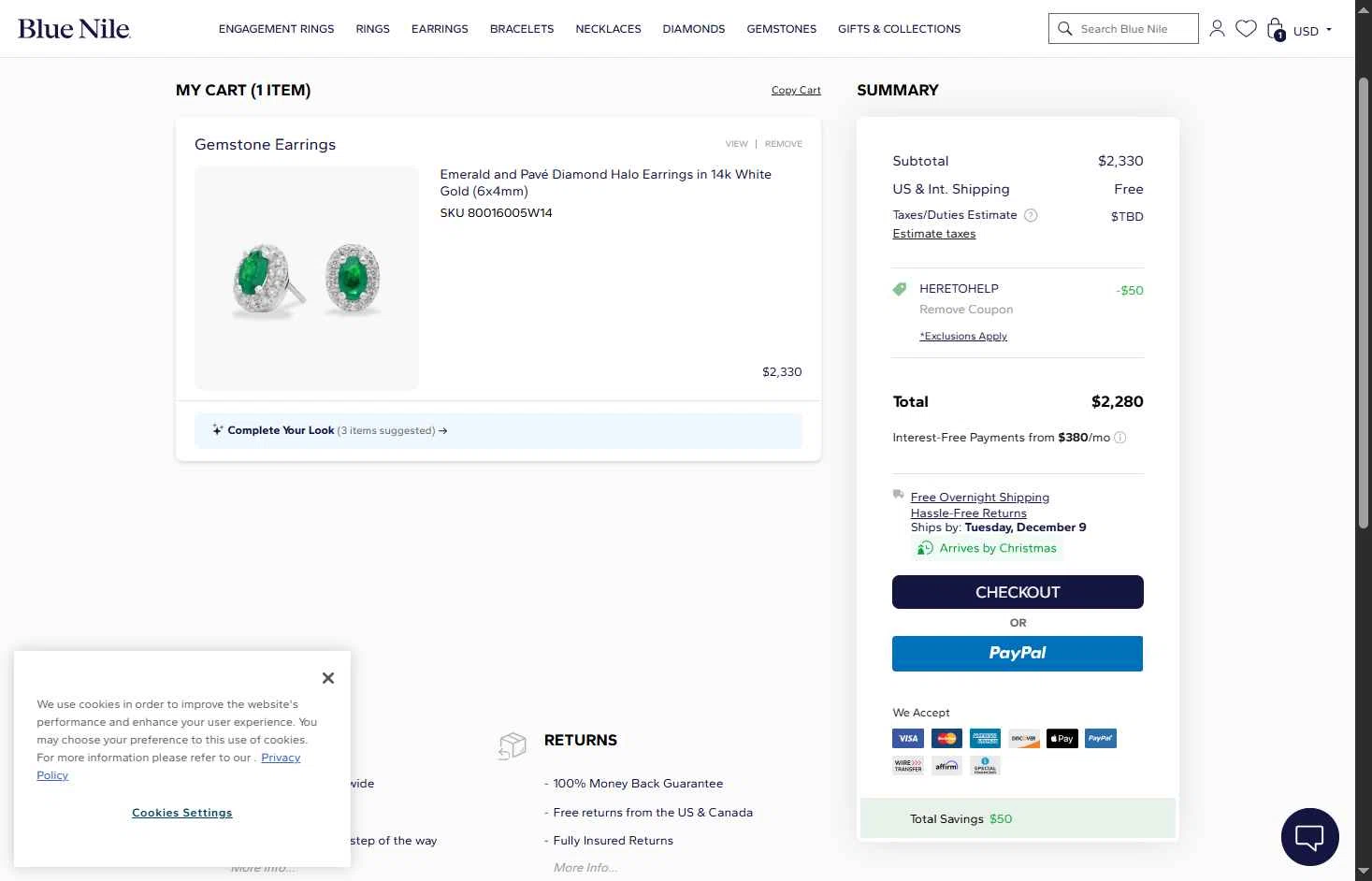 Blue Nile Promo Codes - $50 Off (5 Verified) Jan 2026