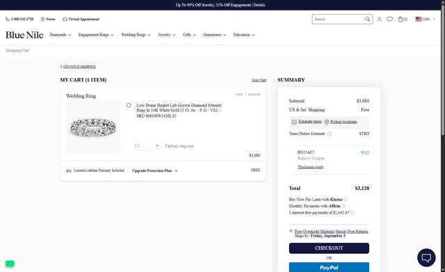 Blue Nile Promo Codes - $10 Off (6 Verified) Aug 2025