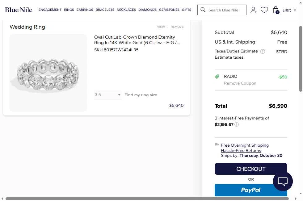 Blue Nile Promo Codes - $10 Off (7 Verified) Oct 2025