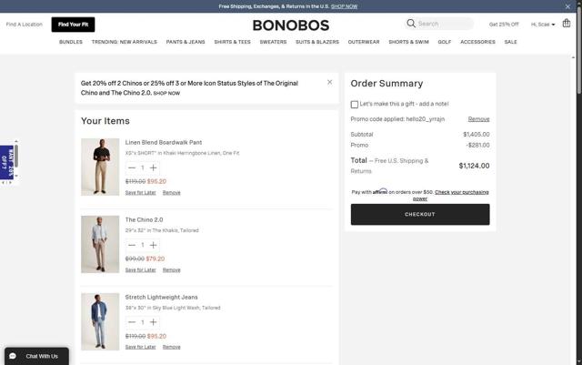 Bonobos Discount Codes - 20% Off (5 Verified) Oct 2025