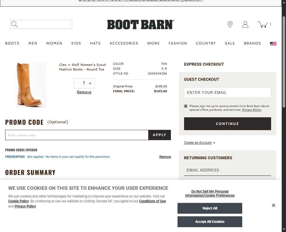 Boot Barn Promo Codes - 15% Off (3 Verified) Nov 2025