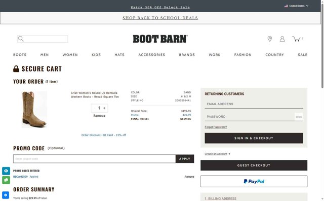 Boot Barn Promo Codes - 15% Off (3 Verified) Sep 2025