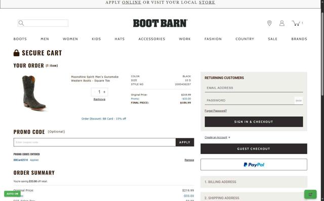 Boot Barn Promo Codes - 15% Off (3 Verified) Oct 2025