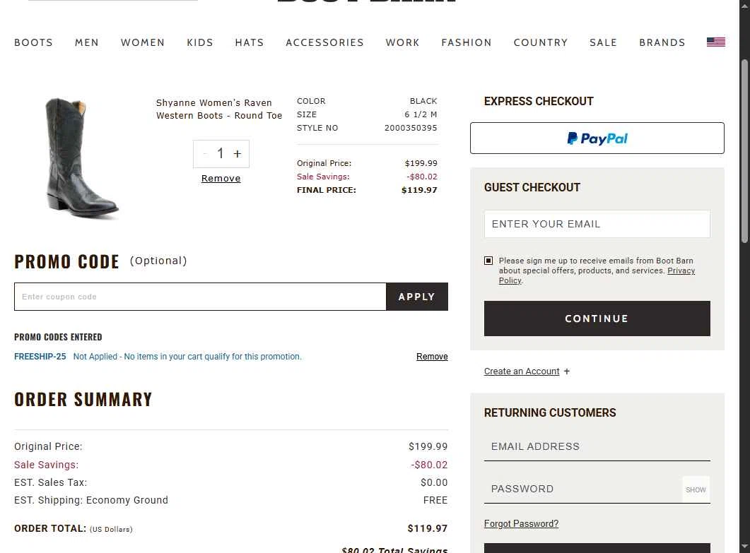 Boot Barn Promo Codes - 15% Off (3 Verified) Nov 2025