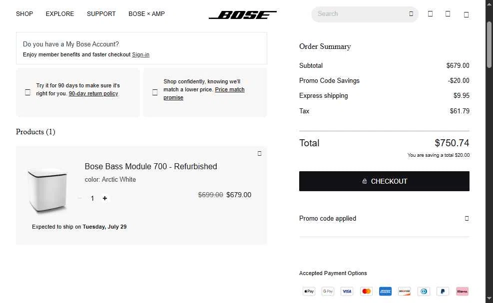 Bose Promo Codes - 10% Off + Free Ship Coupons Jan 2026