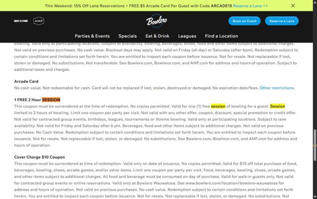 Bowlero Promo Codes (2 Verified) - 15% Off w/Code Oct 2025