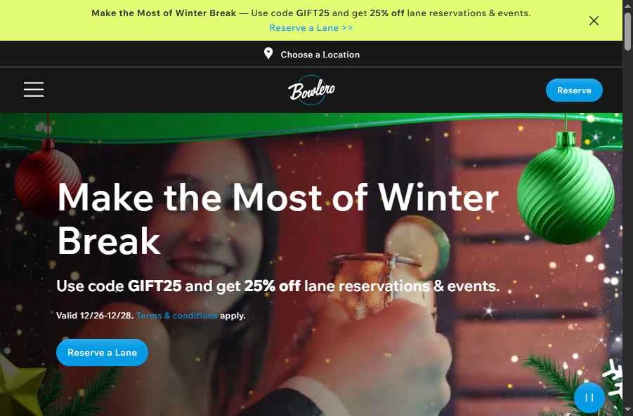 Bowlero Promo Codes - 15% Off (3 Verified) Jan 2026