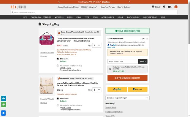 BoxLunch Promo Codes (2 Verified) - 25% Off w/Code May 2025