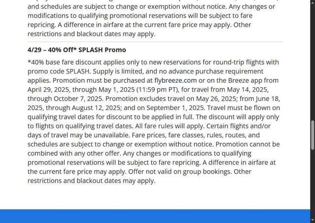 Breeze Airways Promo Codes (5 Verified) - 40% Off May 2025