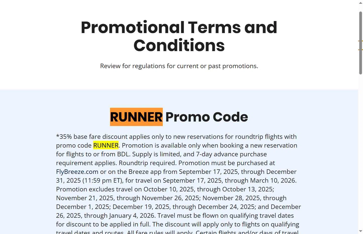 Breeze Airways Promo Codes (2 Verified) - 35% Off Oct 2025