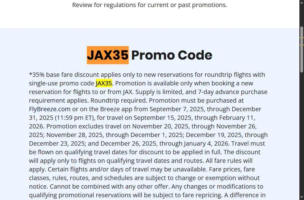 Breeze Airways Promo Code - 35% Off (2 Verified) Nov 2025