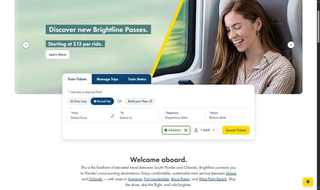 Brightline Trains Promo Code (3 Verified) - 15% Off Jul 2025
