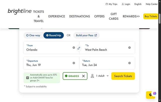 Brightline Trains Promo Code (4 Verified) - 15% Off Jun 2025