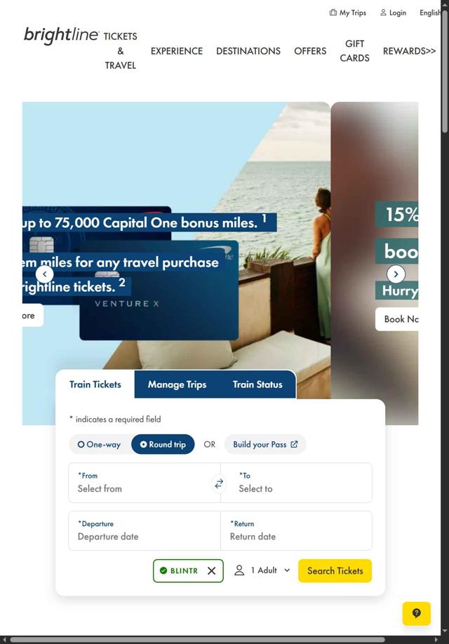 Brightline Trains Promo Code (4 Verified) - 50% Off Sep 2025